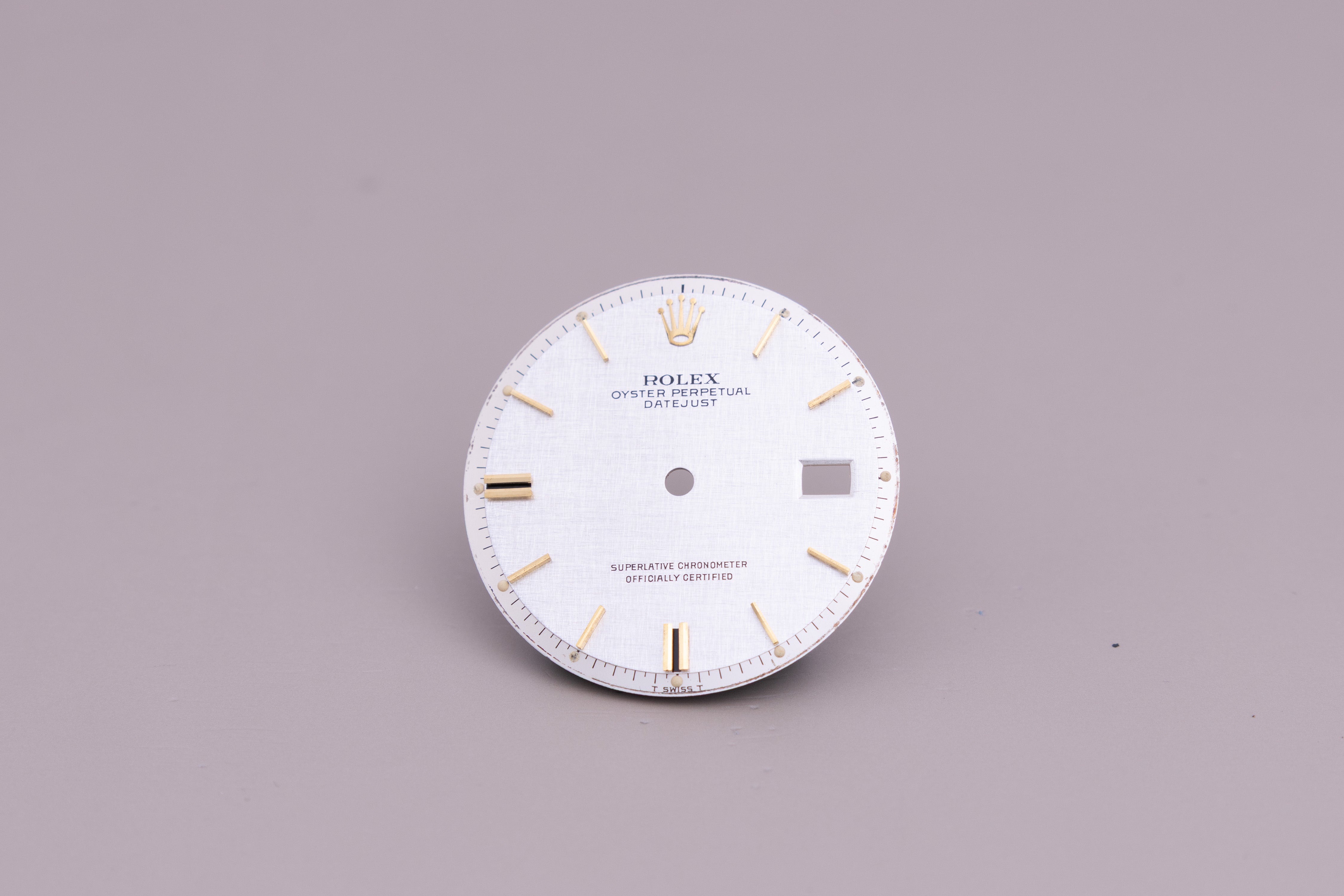 Rolex Mens Datejust Silver linen dial for 1601 - 1603 FCD19145 ...