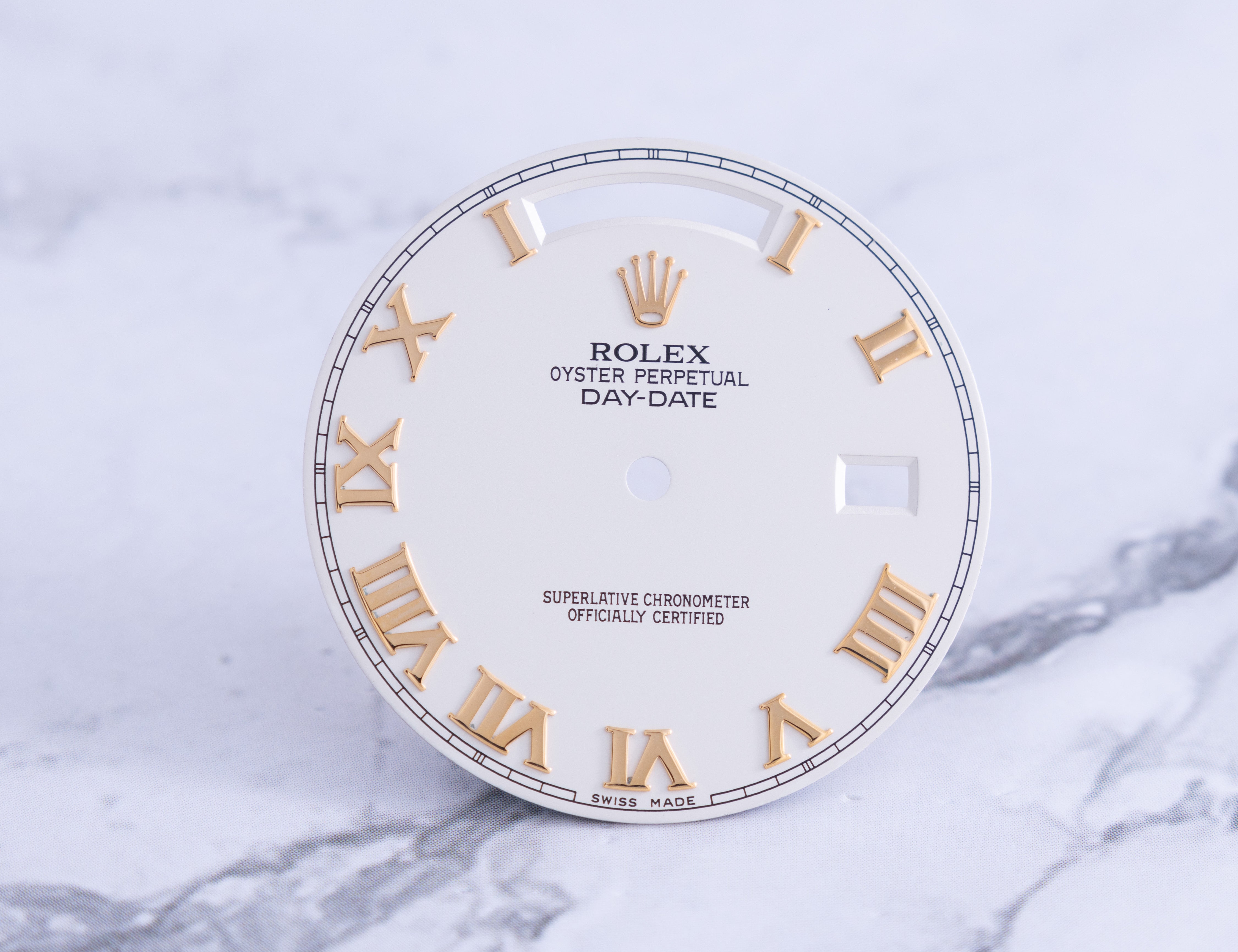 Rolex Day-Date II RG Cream Roman dial for model 218235 FCD21865 ...